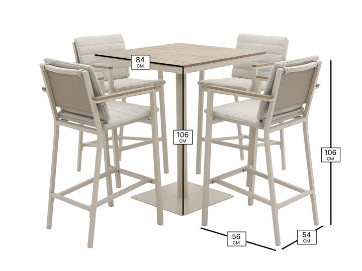 Zurich Bar Set - Mocha - F2493– Perrywood